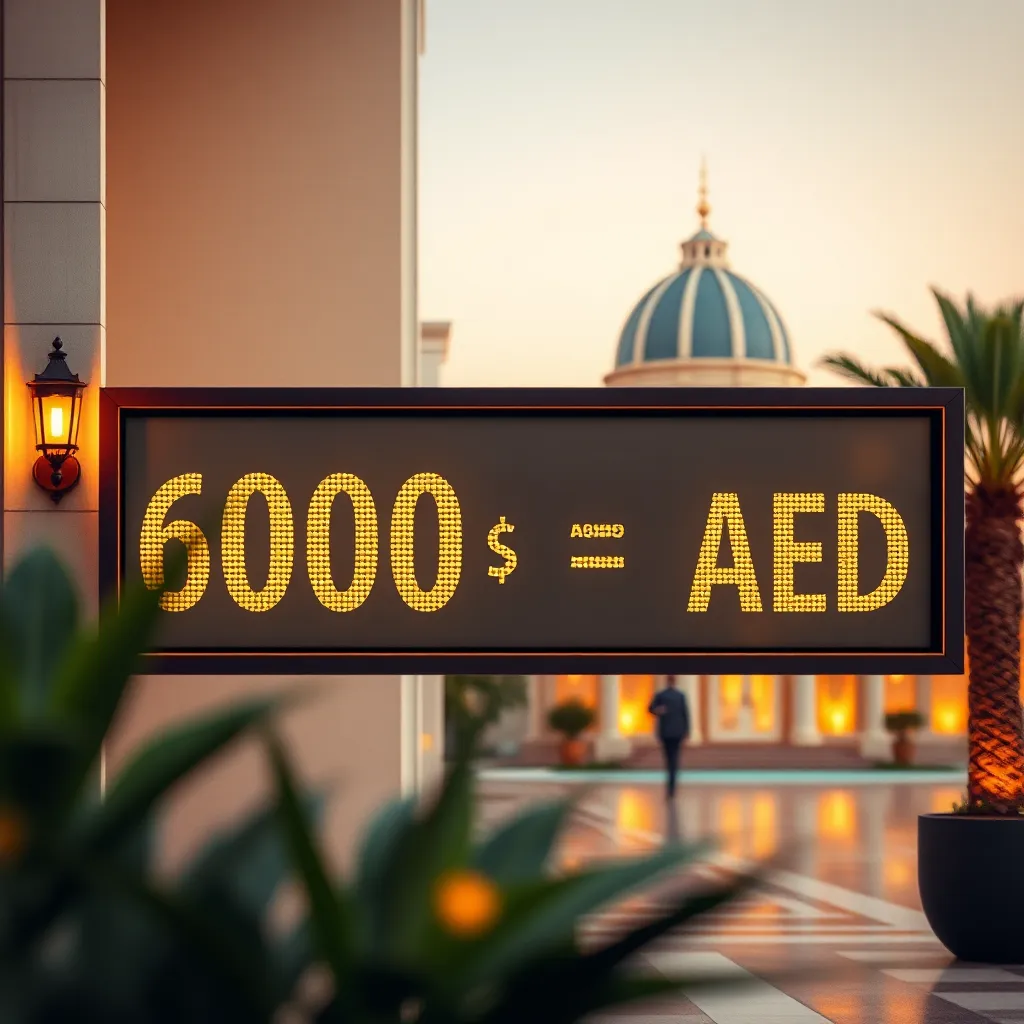Conversion of 6000 USD to AED: Key Insights and Trends